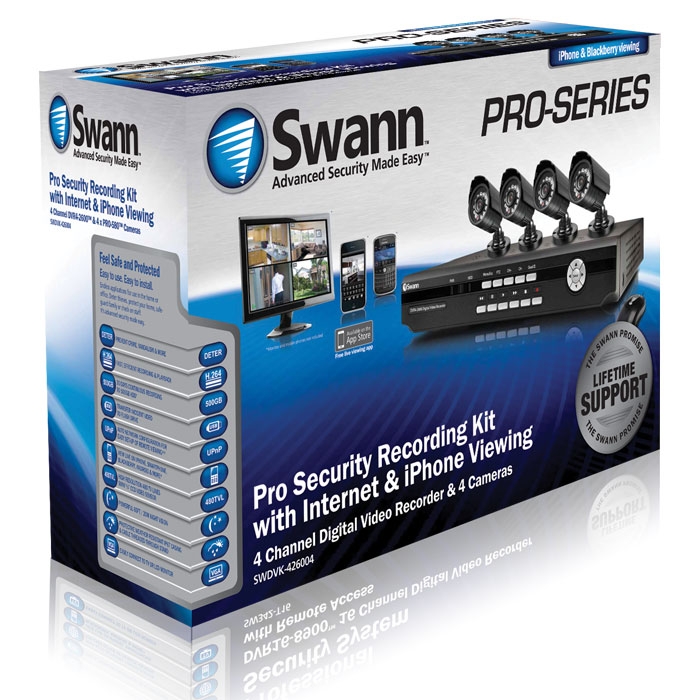 Swann DVR4-2600 4 Channel DVR with Smartphone Viewing + (SWDVK-426004 ...
