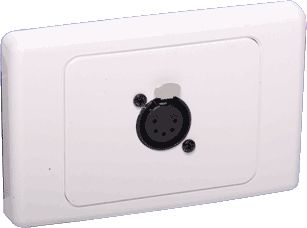 Clipsal Microphone Wall Plate - 1x 5 Pin XLR, Horizontal (C0456B ...
