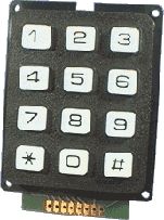 Numerical Keypad - Plastic, 12 Keys, 3x4 Matrix, 20mA (S5381) | Techtronics Australia