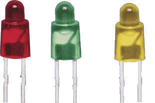 Thru-Panel LED - Red, 3mm, 2.6V, 15mA, 0.6mcd, Low (Z0720 ...