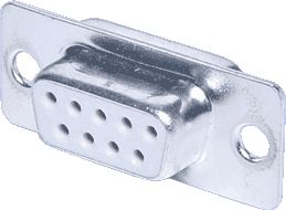 Oupiin Straight Pin PCB Mount Connector - DE9 Female, 16x25x31x19 ...