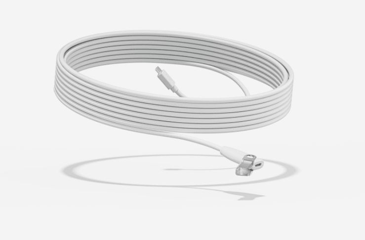 Logitech Rally Mic Pod Extension Cable - 10m, White (952-000047 ...